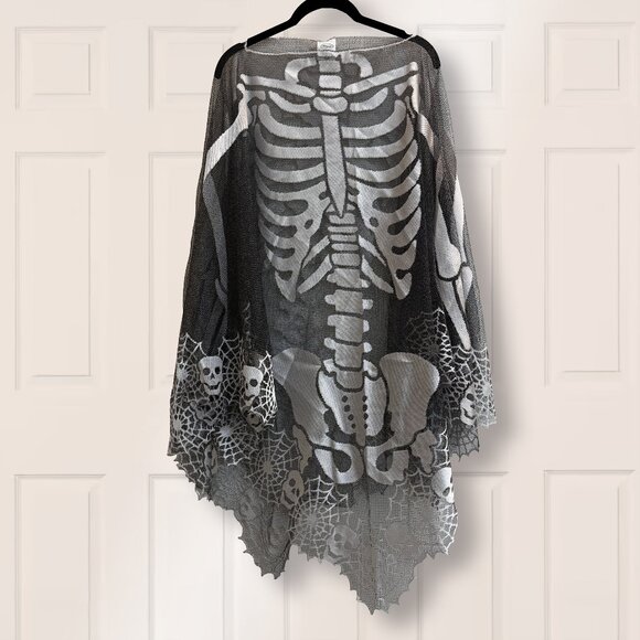 Heritage Lace | Other | Halloween Skeleton Poncho Costume Heritage Lace ...